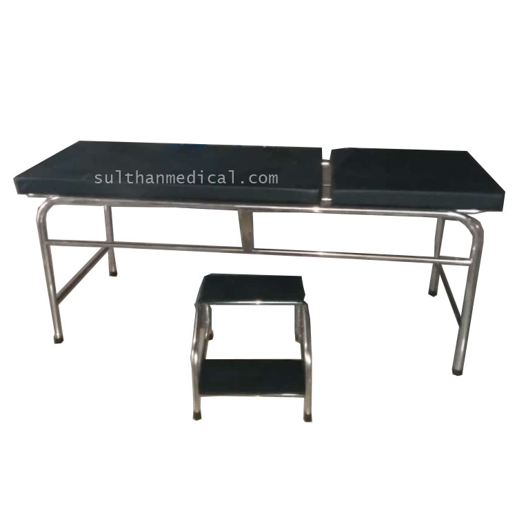 Meja Periksa – Examination Table Full Stainless Pipa Bulat | sulthanmedical