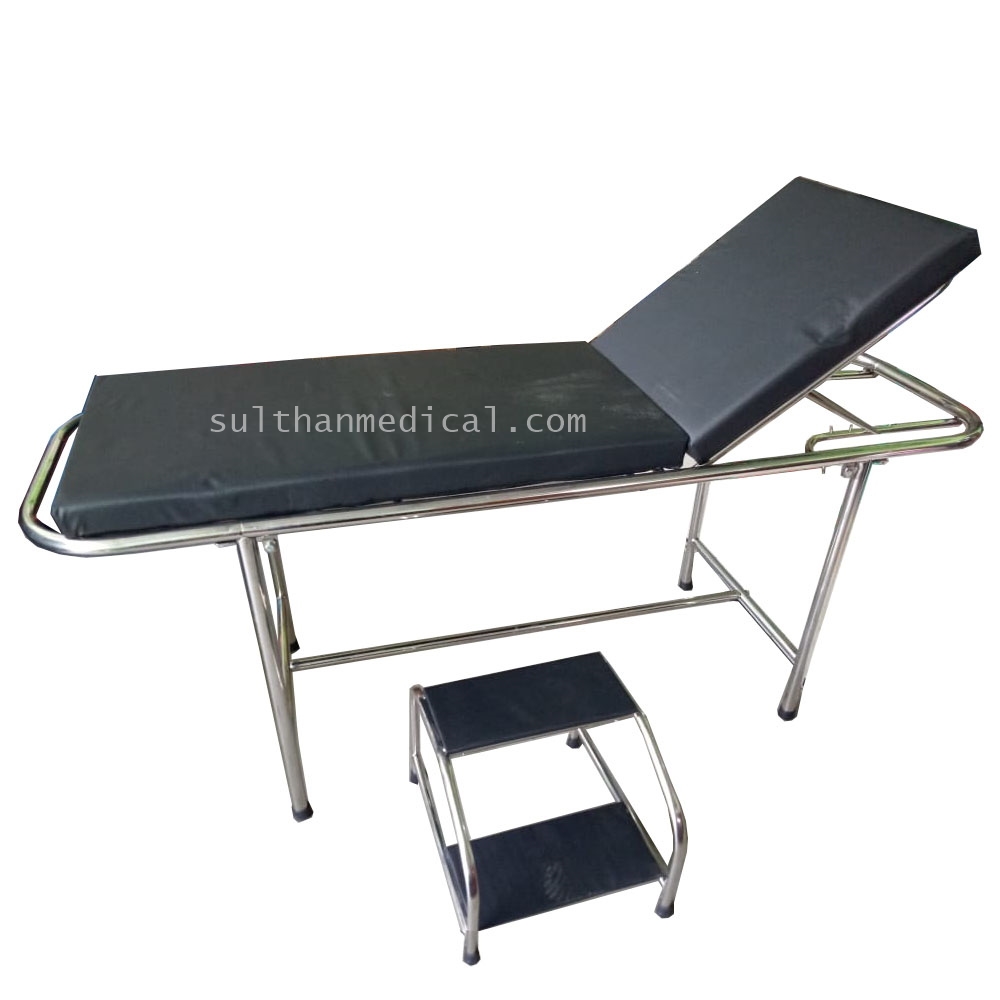 Meja Periksa – Examination Table Full Stainless Pipa Bulat | sulthanmedical