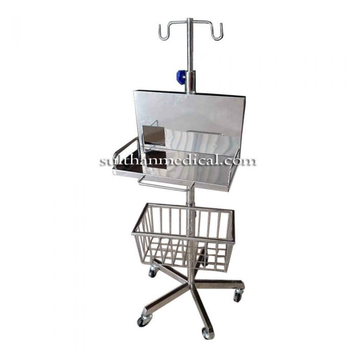 Troli EKG/USG/ECG Stainless | sulthanmedical