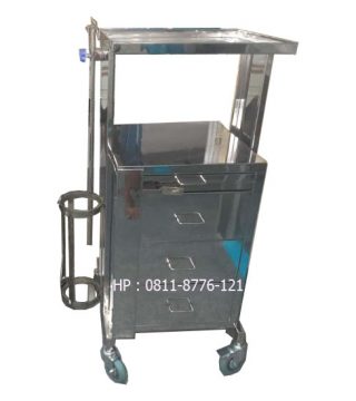 Troli Emergency Bahan Stainless – Emergency Trolley | sulthanmedical