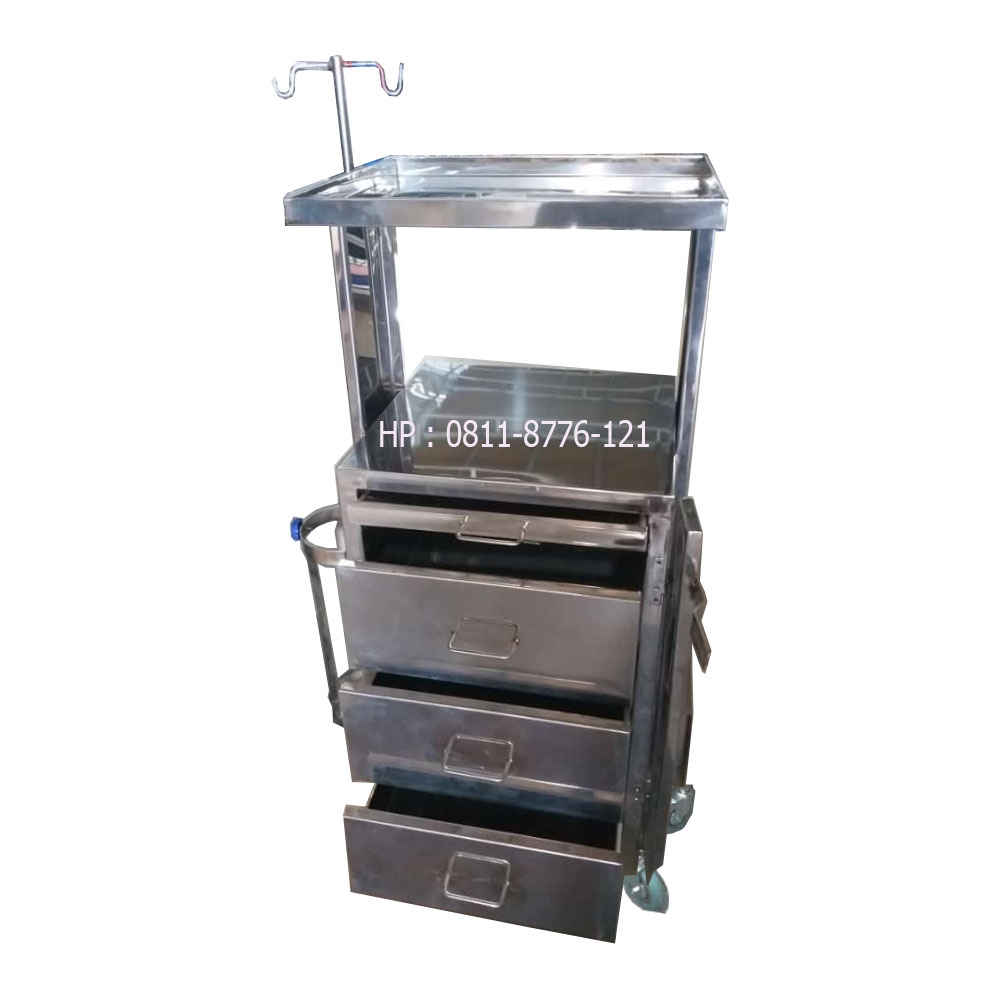 Troli Emergency Bahan Stainless – Emergency Trolley | sulthanmedical