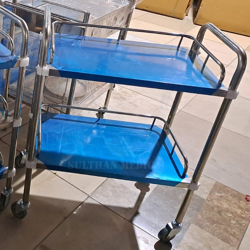 Instrument Trolley 2 Shelves – Troli Instrumen 2 Rak Stainless ...