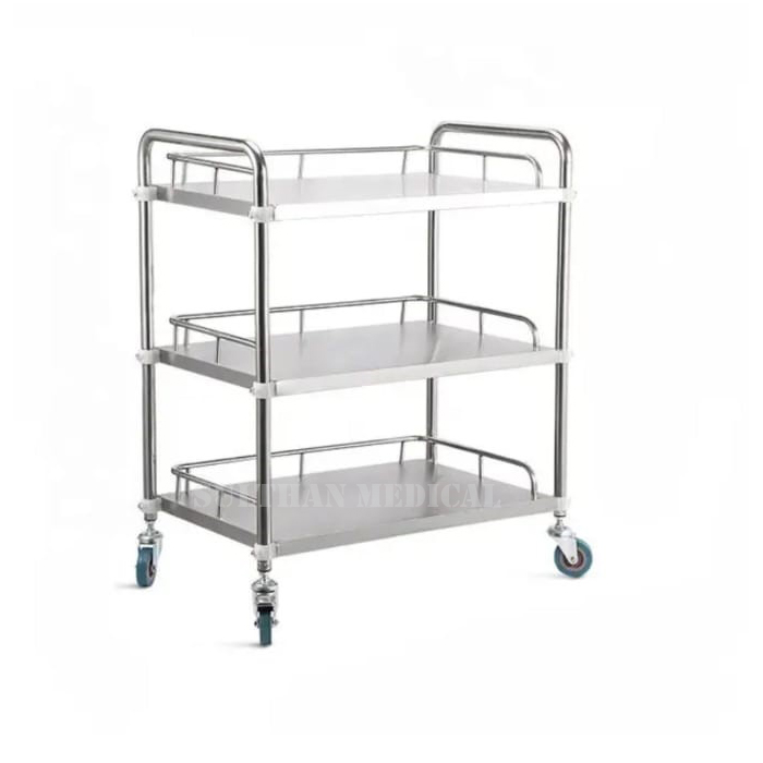 Instrumen Trolley 3 shelves – Troli Instrumen 3 Rak Stainless ...