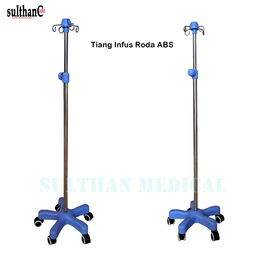 Tiang Infus Roda ABS (Aksesori Storage + Holder) | sulthanmedical